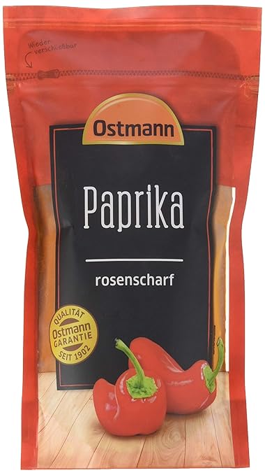 Ostmann Paprika rosenscharf 250 g, gemahlenes Paprikapulver, feurig ...