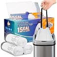 Amazon.com: Trash Bags 15 Gallon Tall Kitchen, Drawstring Garbage Bags ...