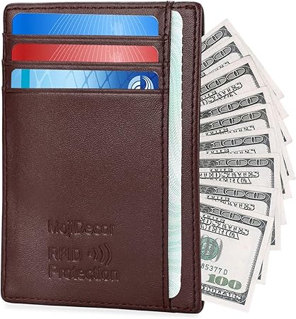 MojiDecor RFID Card Protector Credit Card Protector, Leather Credit ...