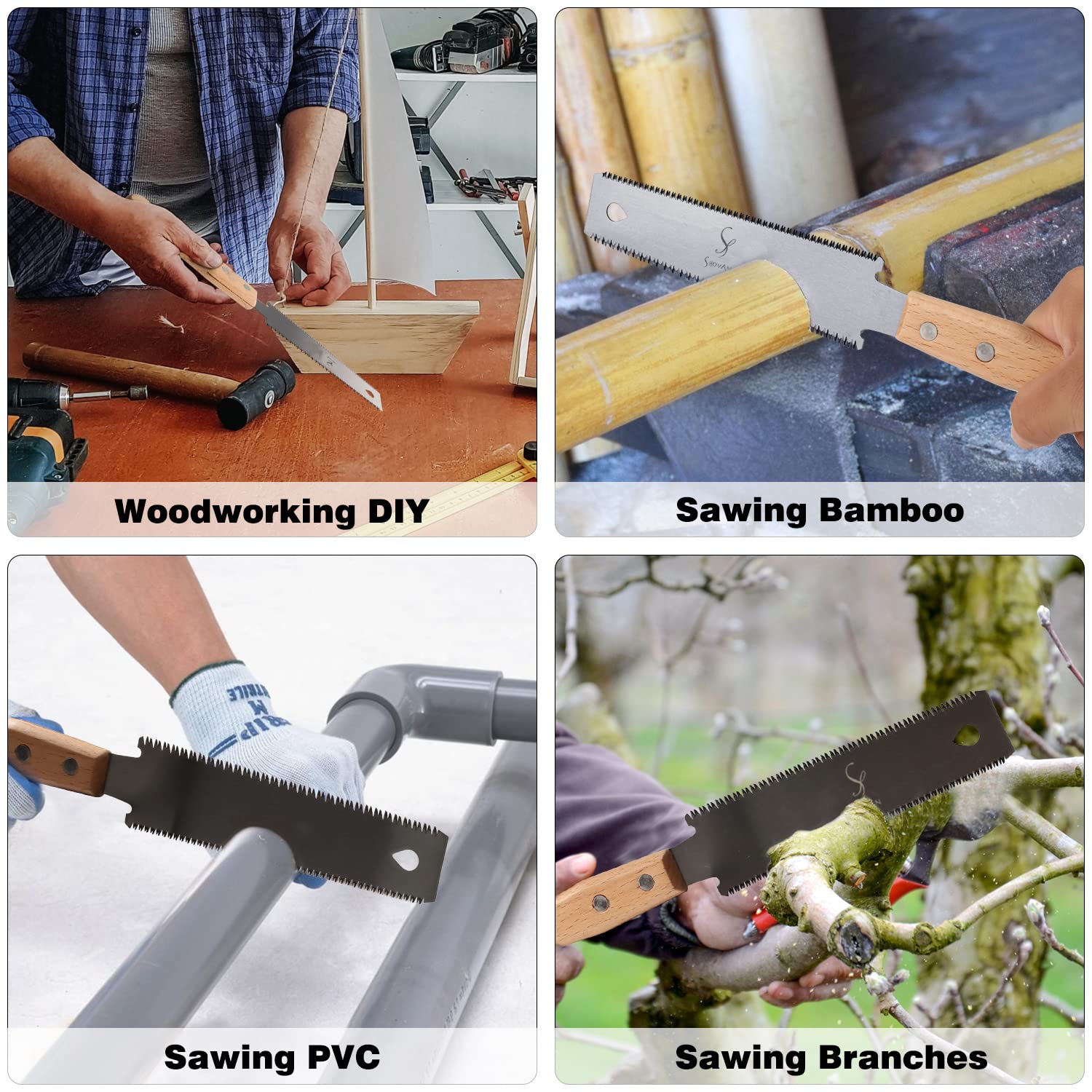 Mua Japanese Hand Saw Woodworking Tools, SS SHOVAN Double Edged 11/17 ...