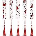 Amazon.com : 5 Pieces Blood Bookmark Halloween Theme Bookmarks Blood ...