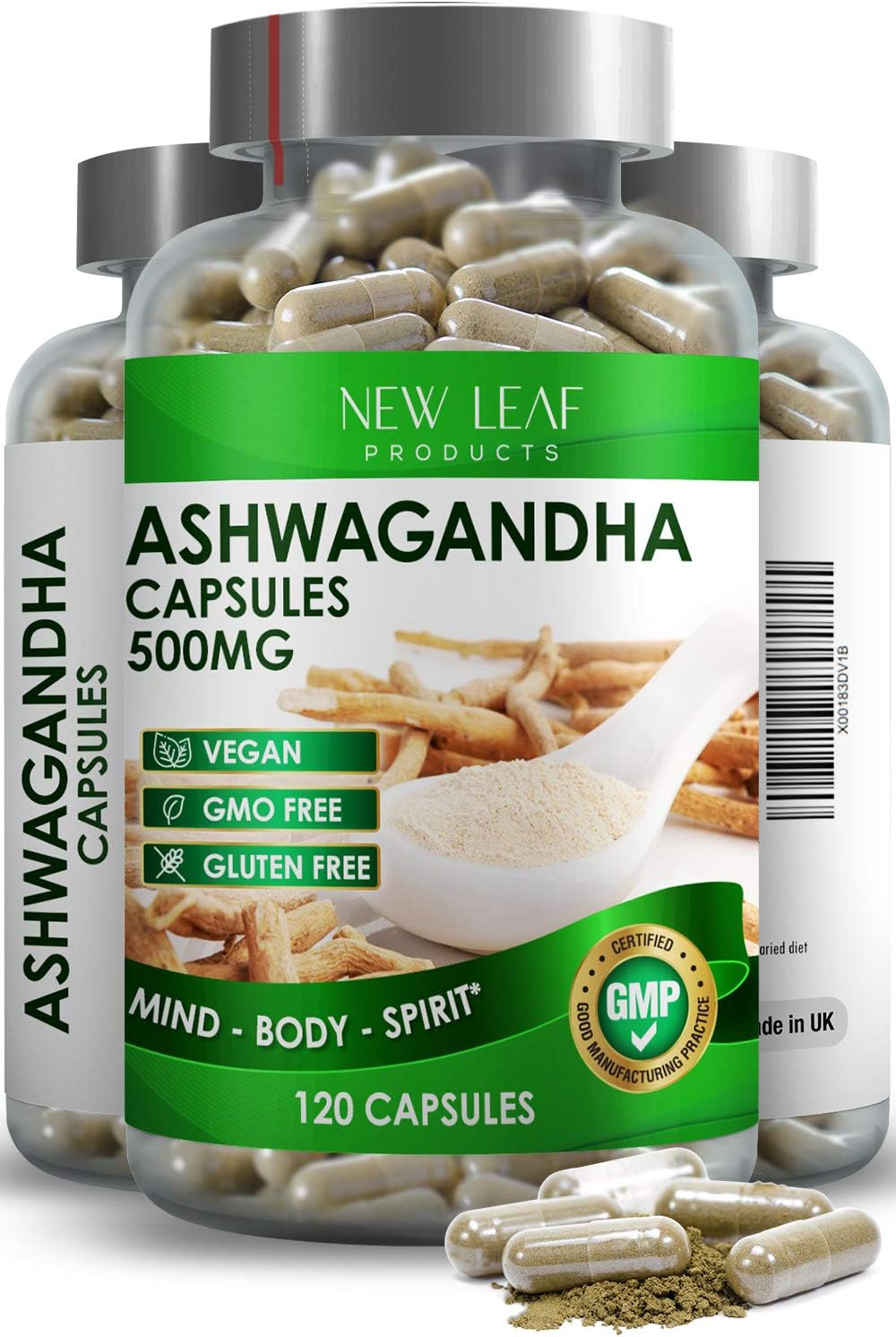 Ashwagandha Capsules One A Day - 100% Natural Ayurveda -Ashwagandha ...