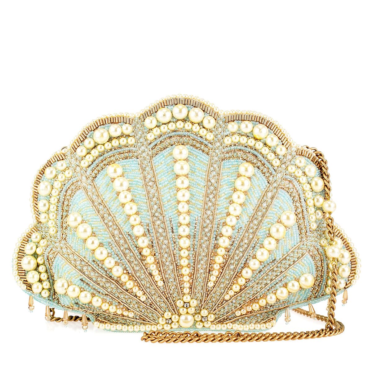 Mary Frances Seaside Luxury Beaded Crossbody Handbag Clutch with Shell ...