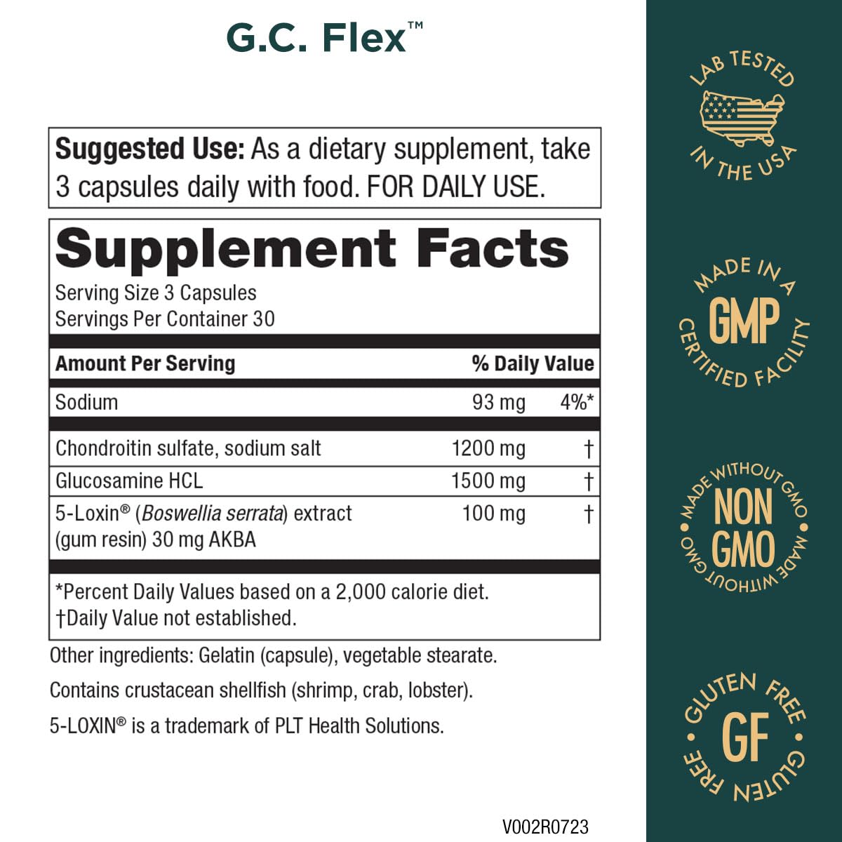 Mua Purity Products G.C. Flex (Glucosamine and Chondroitin Sulfate ...