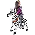 Amazon.com: PonyCycle Official Ride-On Zebra with Brake & Pedal Pad ...