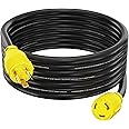 Houseables 30 Amp Generator Cord, L6-30 Extension Cord, L6-30R, L6-30P ...