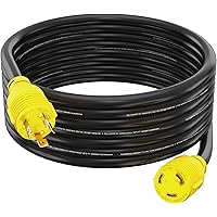 Houseables Generator Extension Cord, Electric Wire, 3 Prong, 30 Amp ...