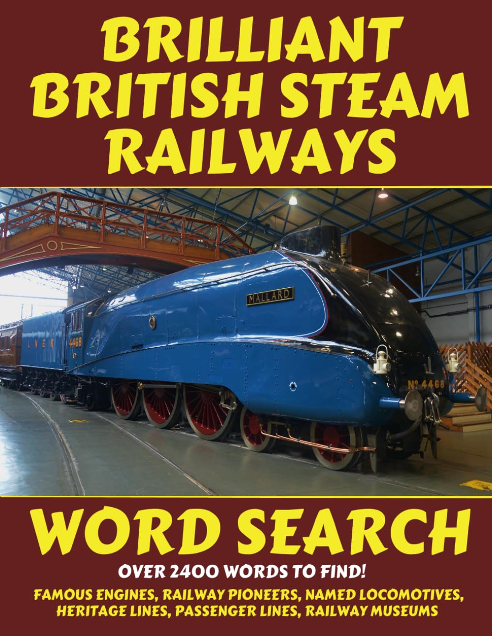 Mua Brilliant British Steam Railways Word Search: Over 2400 Words to ...