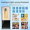 QIXZOCV 55 Inch 4K Digital Signage Display Kiosk, LCD Screen Indoor ...