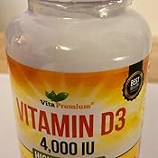 Vitamin D 4,000 IU, Maximum Strength Vitamin D3 Supplement, 365 Easy to ...