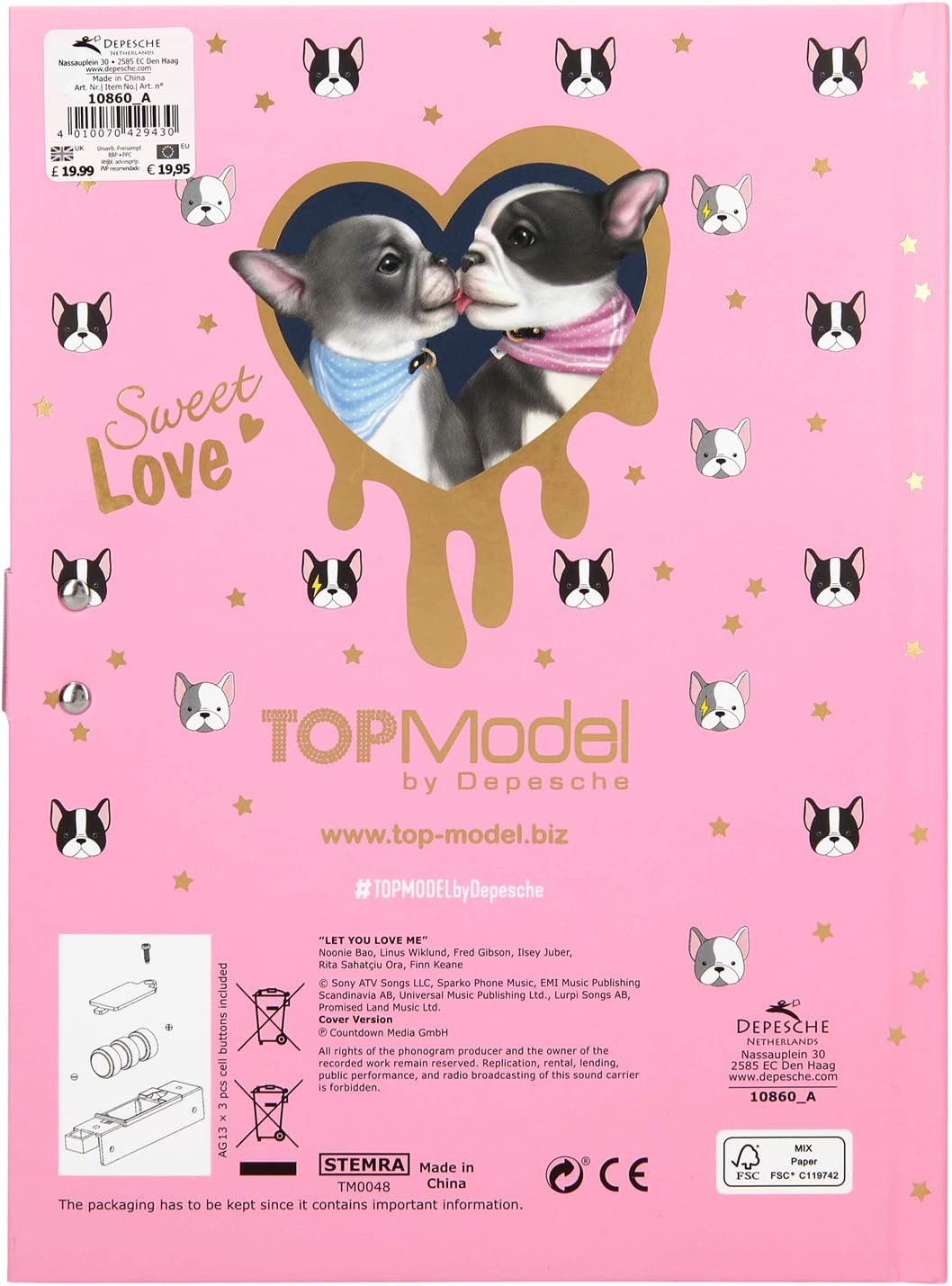 TOPModel Depesche Diary With Code And Sound – BigaMart