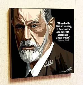 Amazon.com: Sigmund Freud Poster POP ART canvas Quotes wall decals ...