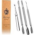 Amazon.com: Cuticle Pusher Dual Sided - Sharp Edge Spoon Shaped Double ...