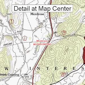 Amazon.com : USGS Topographic Quadrangle Map - Montrose, West Virginia ...