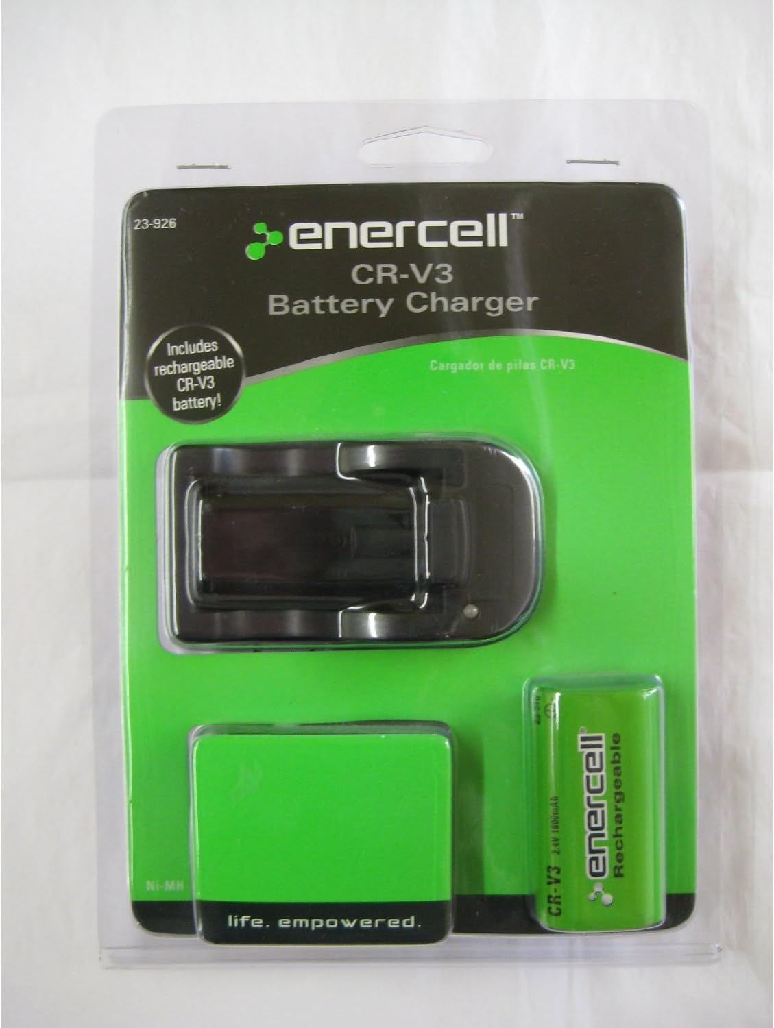 Amazon.com : Enercell Rechargable Photo CR-V3 1800mAh UPC#040293023867 ...