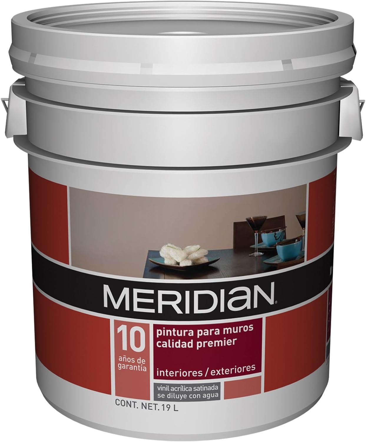 Meridian 19A0236300 Pintura Vinílica, Premier, Satinada, color Blanco ...