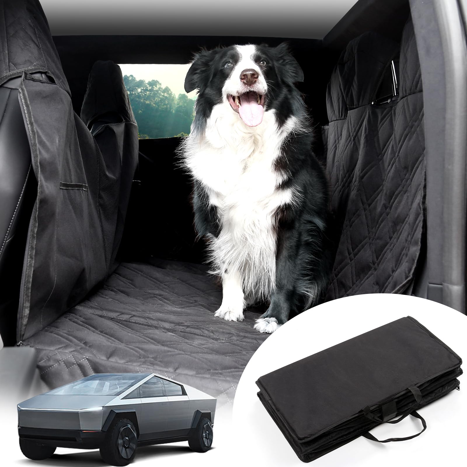 Foronetry Dog Seat Cover for Tesla Cybertruck 2024, Scratch-Resistant ...