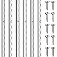 Amazon.com: MorningRo 6 Pcs Dual Track Upright Wall Shelving System ...
