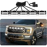 Amazon.com: Grill Lights for 2021-2023 F150 XL XLT Front Bumper Grill LED Marker Warnning Lamps ...
