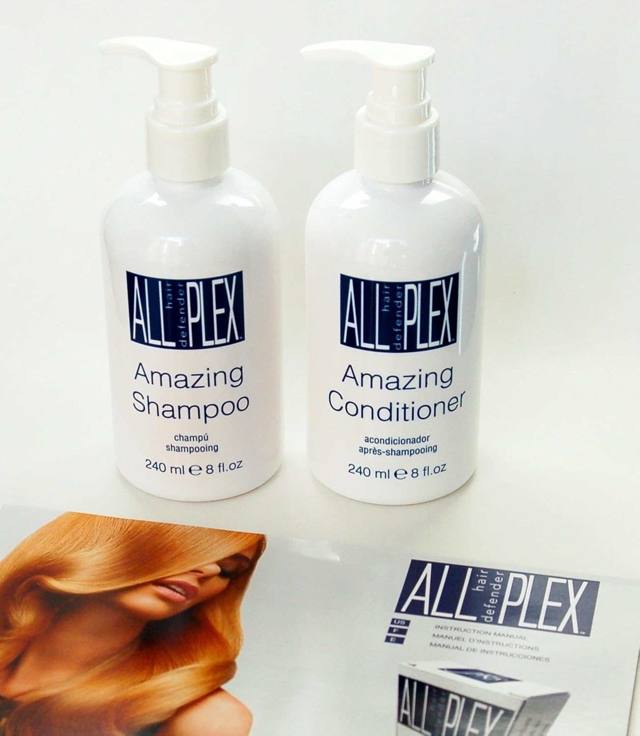 Plex B.T Amazing Shampoo and Conditioner 8 oz with convenient pump duo ...
