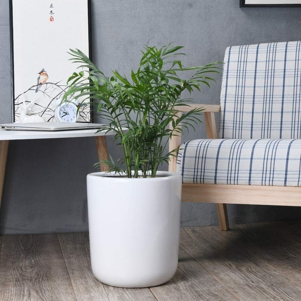 Modern Simple Round Ceramics Floor Flower Pot Indoor Decoration ...