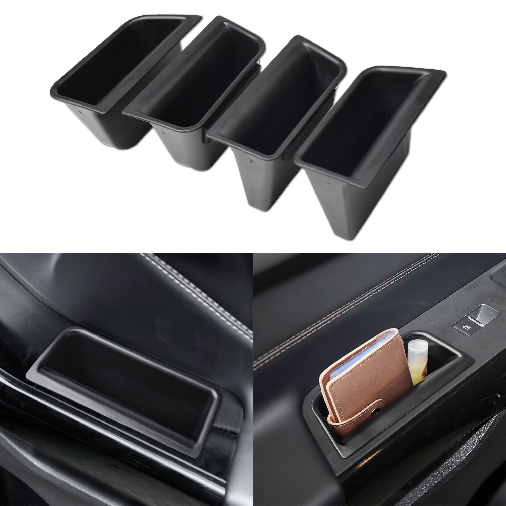 TACOBRO 4PCS Center Console Tray Compatible with Ford Explorer 2020 ...