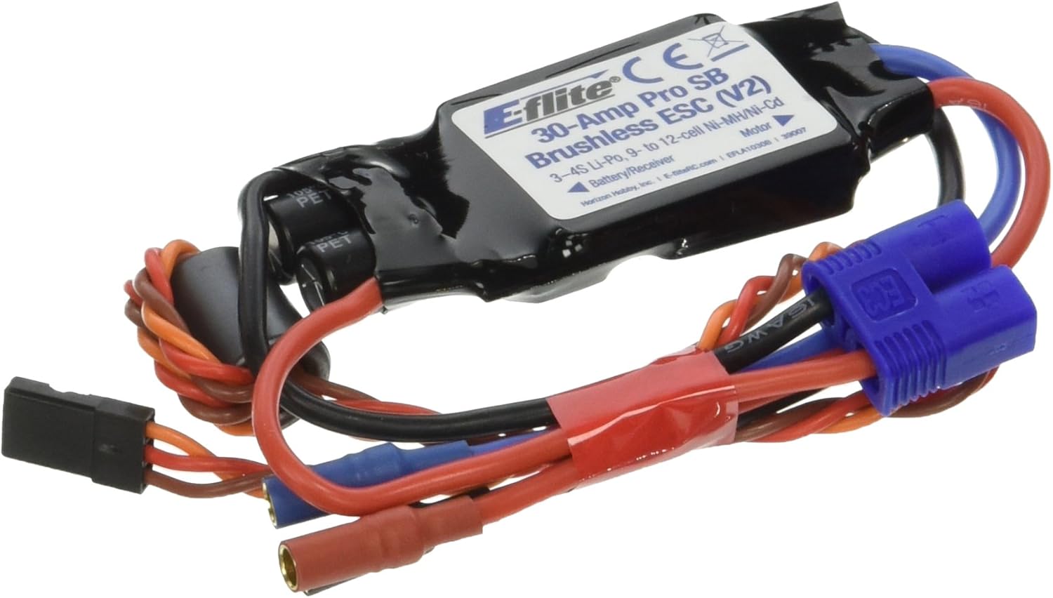 EFL E-flite 30 Amp Pro Switch-Mode BEC Brushless ESC (V2), Coin ...