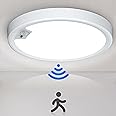 Motion Sensor Ceiling Light Wired, LED Flush Mount Ceiling Light Fixture 18W/1600LM, Motion ...