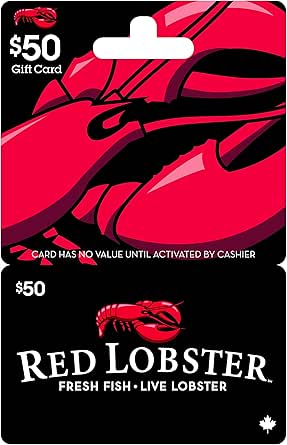 Red Lobster Gift Card $50 : Amazon.ca