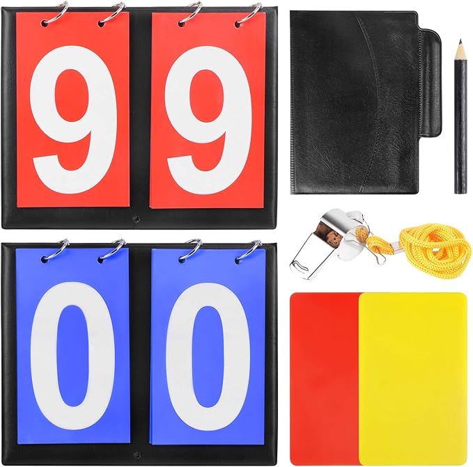 Amazon.com : 6PCS Flip Scoreboard, Folding Scoreboards with Red Yellow ...