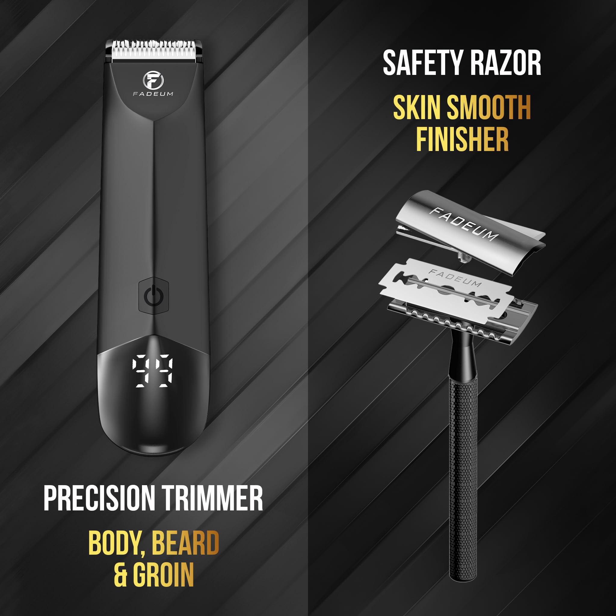 Mua ® Ball Trimmer for Men - Body & Groin Hair, Waterproof Manscape ...