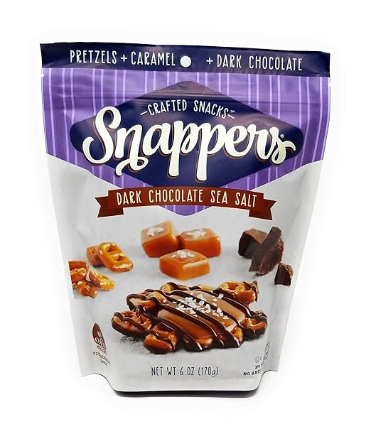 Amazon.com: Snappers Dark Chocolate Sea Salt, 6 Ounce - Pack of 2