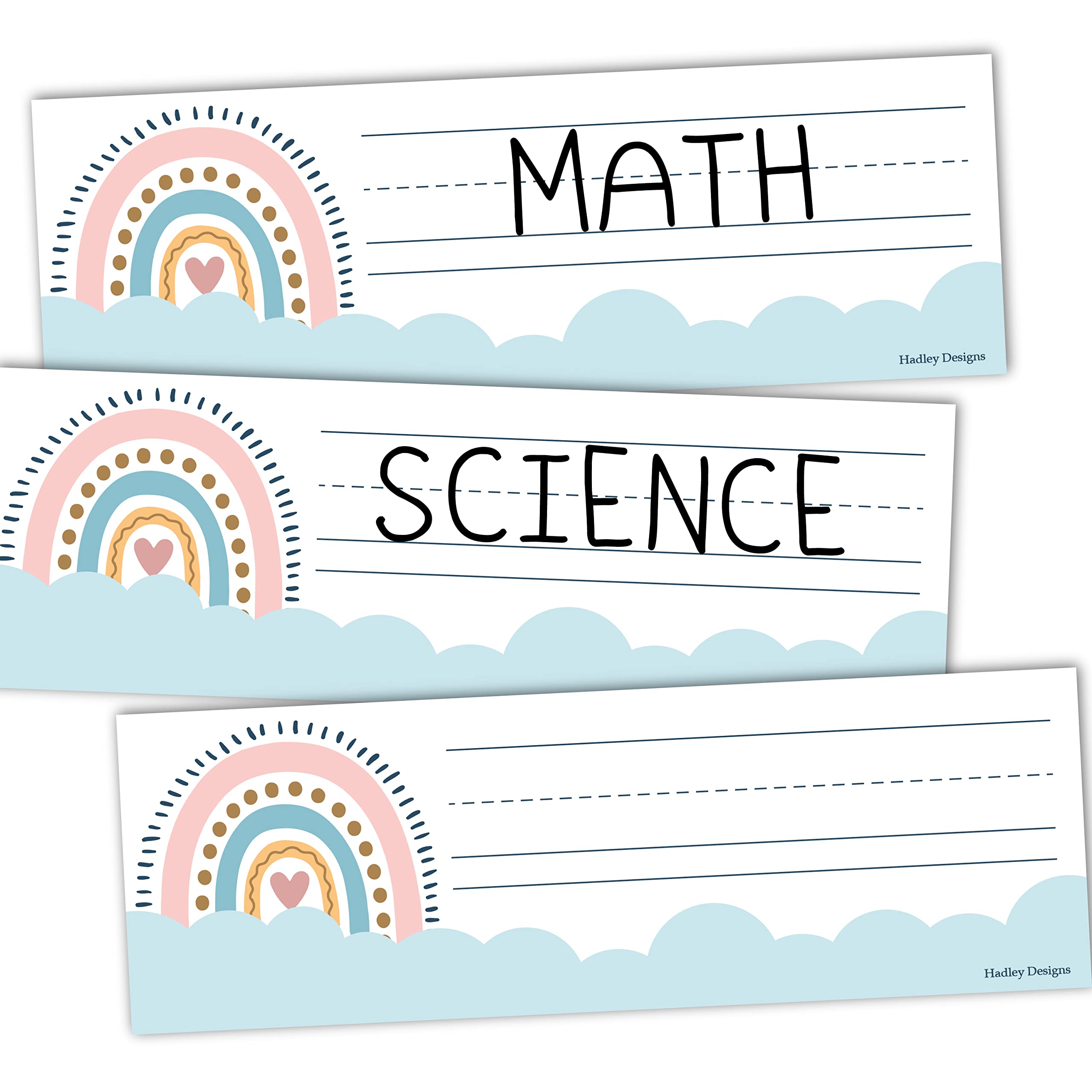 Mua 25 Boho Name Tags for Classroom Cubbies - Student Desk Name Plates ...