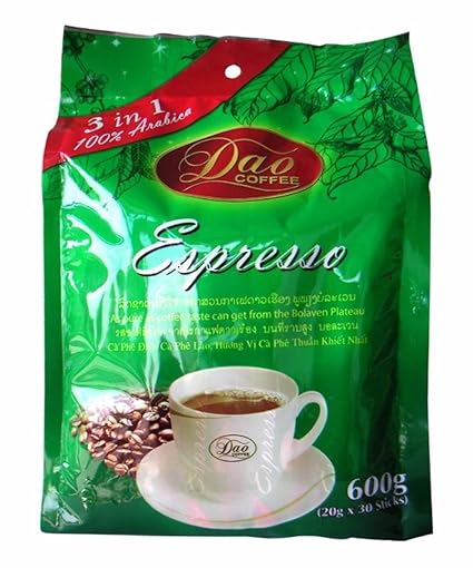 Amazon.com : Laos Dao Instant Coffee 3in1 Espresso 100% Arabica 600g ...