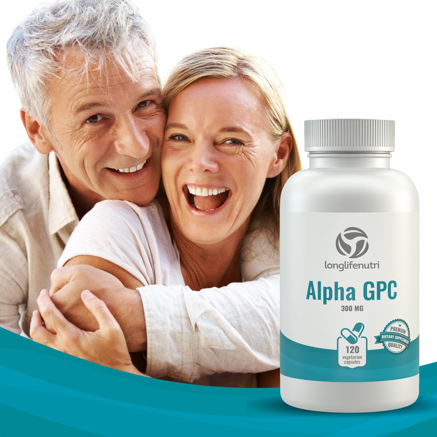 Alpha GPC Choline Supplement 300mg - 180 Vegetarian Capsules | Made in ...