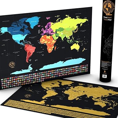XL Scratch Off Map of the World - Travel Map with Philippines | Ubuy