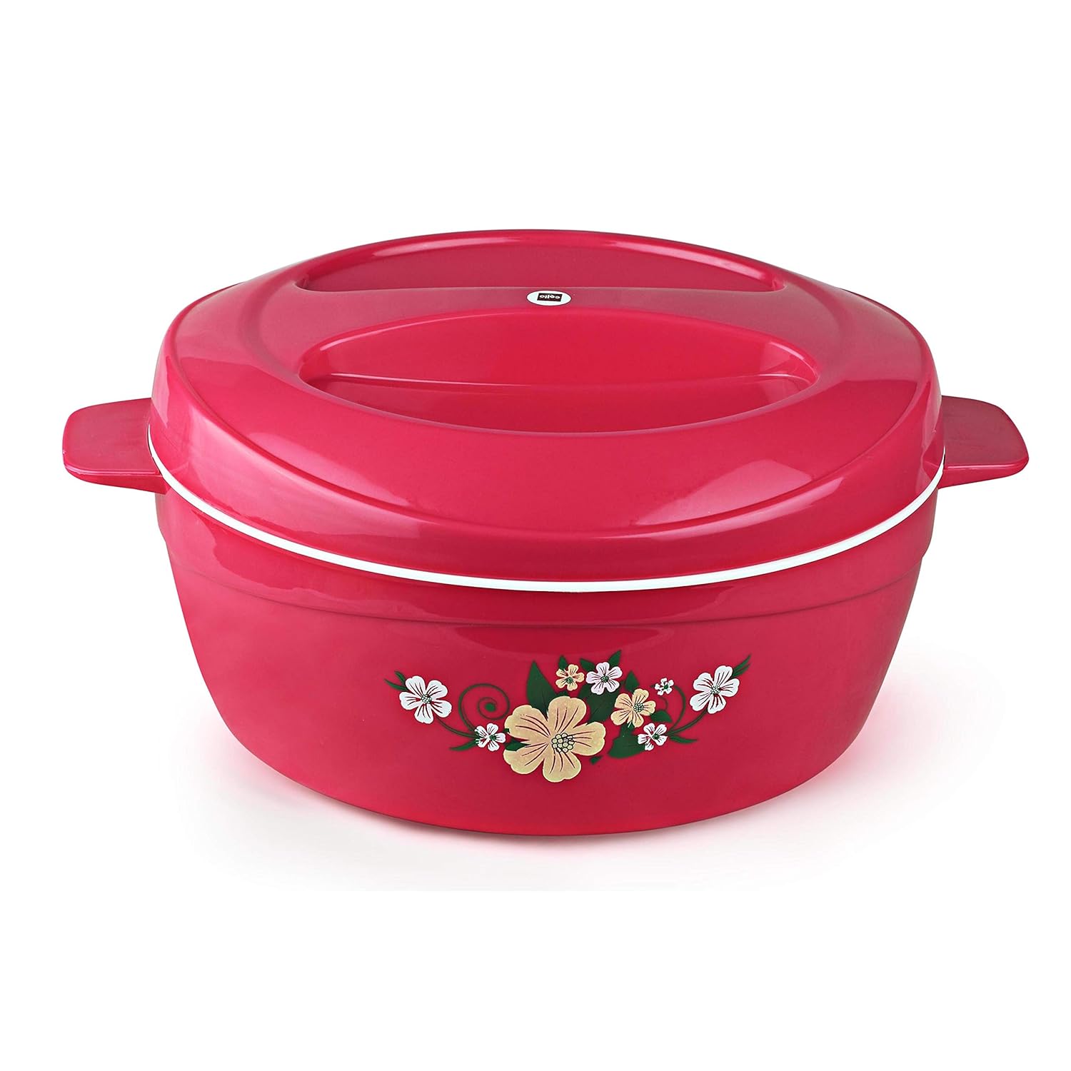 Buy Cello Roti Plus Plastic Casserole with Lid, 2.5 Liters, Pink Online ...