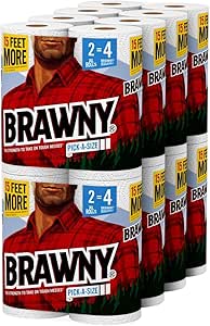 Amazon.com: Brawny Paper Towels, 16 XL Rolls, Pick-A-Size, White, 16 ...