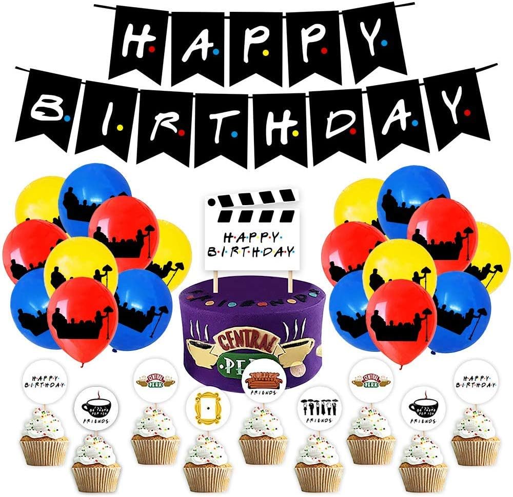 Vercico Friends TV Show Themed Party Decorations, Happy Birthday Banner ...