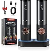 Amazon.com: Electric Salt and Pepper Grinder Set - Automatic Salt and ...