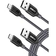 Amazon.com: Fast Charging Cable, Anker [2-Pack 6ft] Powerline+ USB-C to ...