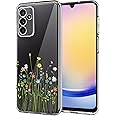Amazon.com: Unov Case Compatible with Galaxy A25 5G Clear with Flower Floral Bouquet Girly ...