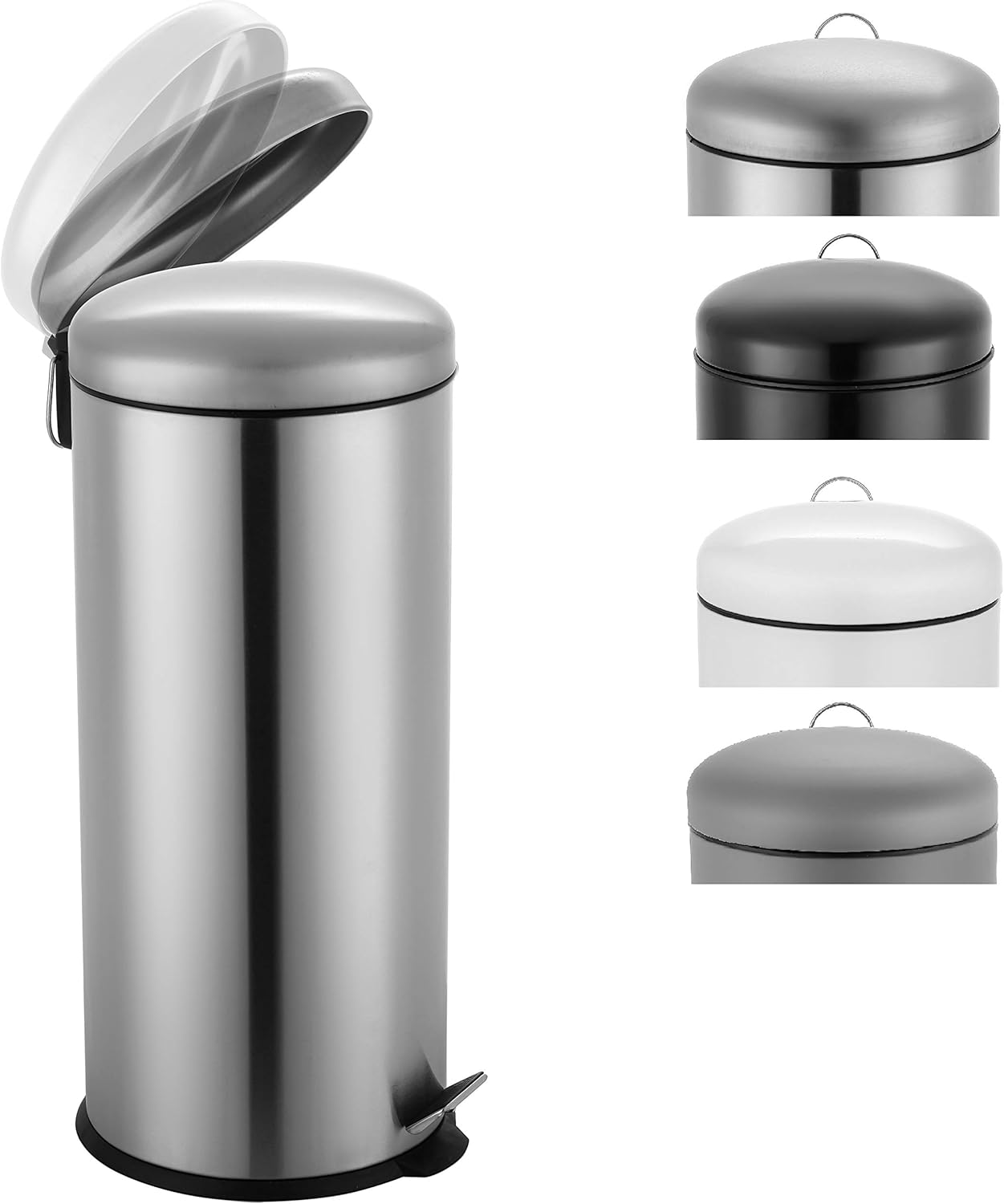 Ribelli Mülleimer aus Edelstahl - Mülltrennung Treteimer Abfalleimer ...