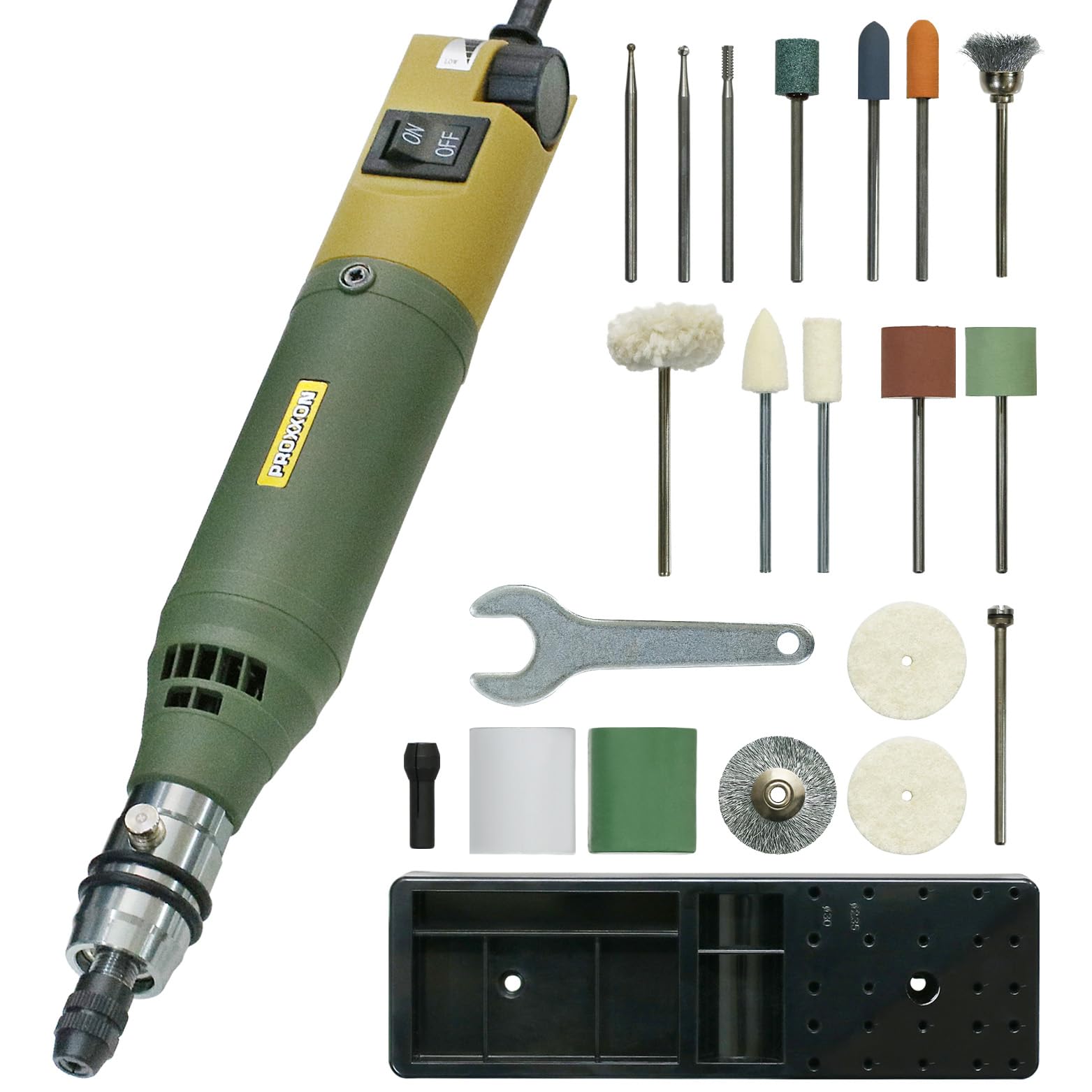 Mua PROXXON Mini Router Set MM100 No.28525-MC Silversmiths Carving ...