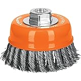 Truper CT-608, Carda de copa, alambre trenzado fino, 3" para esmeril : Amazon.com.mx ...