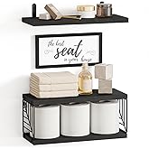 Amazon.com: Zincify 4+1 Floating Shelves for Wall Decor, Wall Shelves ...