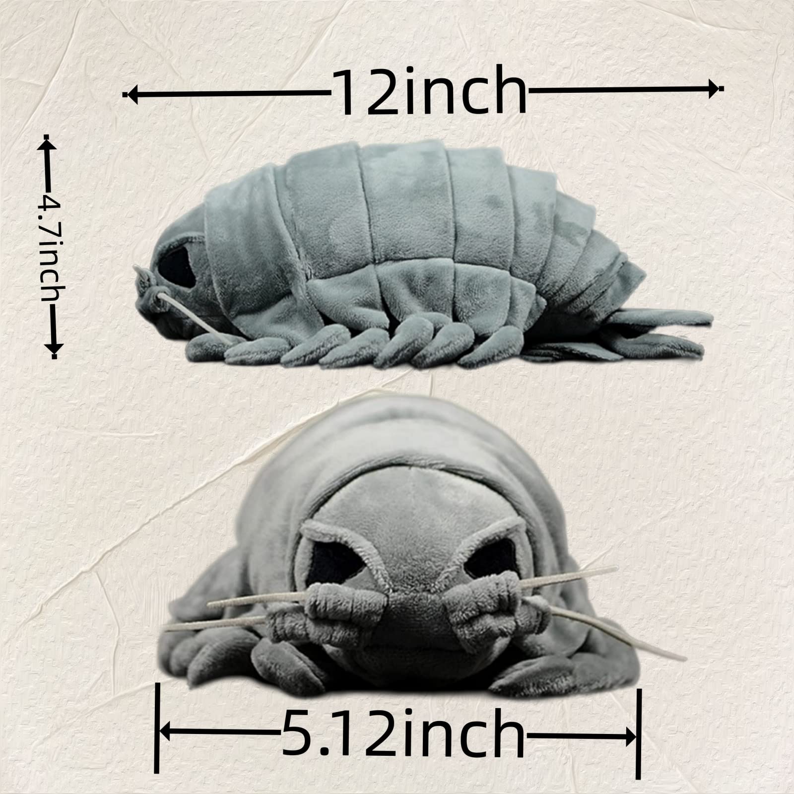 Mua FRANKIEZHOU Realistic Giant Isopod Plush,Stuffed Animal-Grey 12 ...