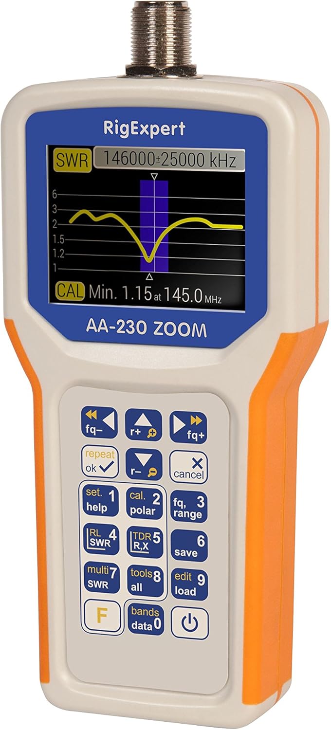 Rig Expert AA-230 Zoom 100kHz-230MHz Antenna Analyzer: Amazon.ca ...
