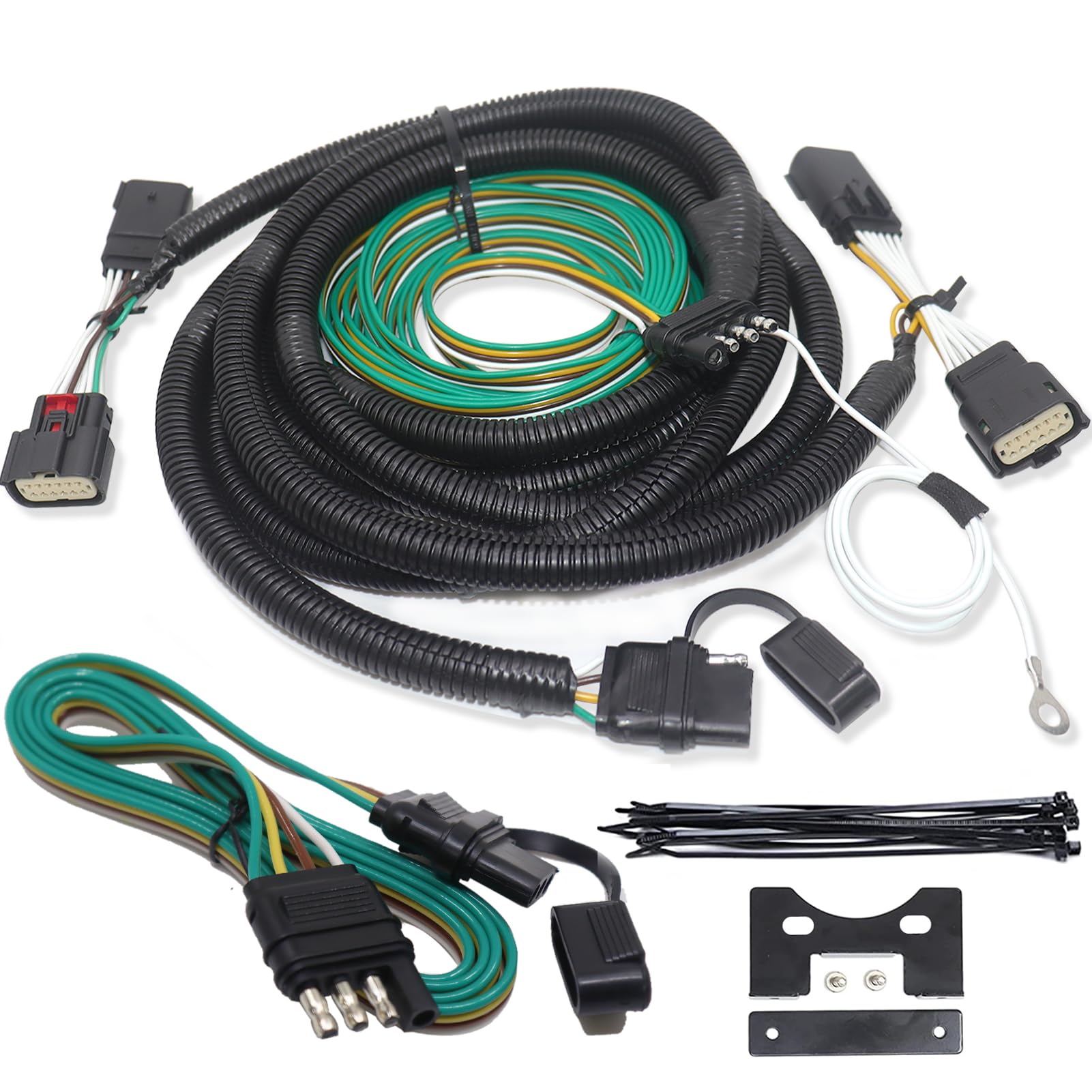 CARROFIX Custom Fit Vehicle Towed 4 Way Flat RV Harness Compatible with ...