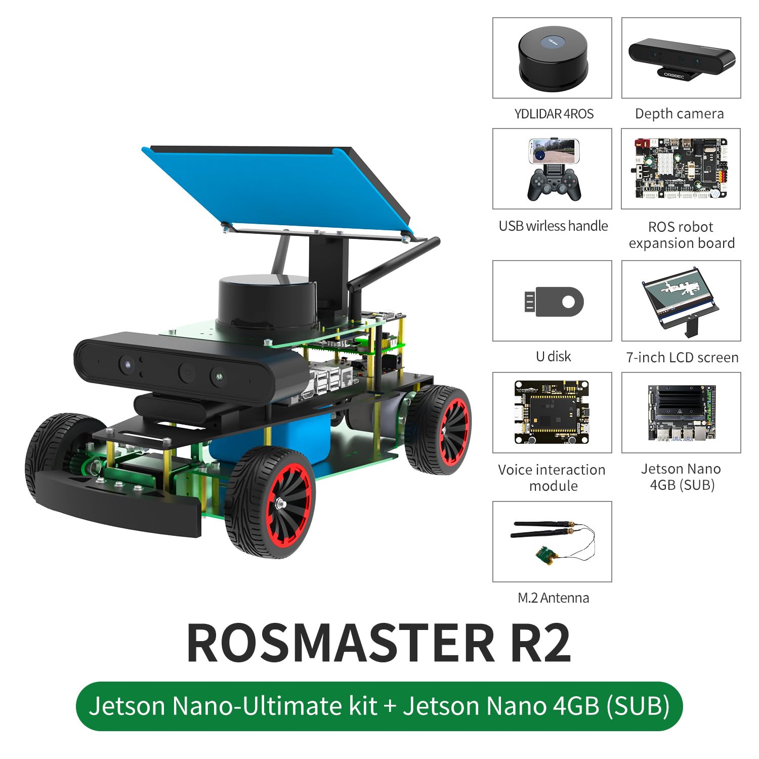 Yahboom ROS2 Robotic For Raspberry Pi,Jetson Nano,Orin Nano And Orin NX AI Professionally ...